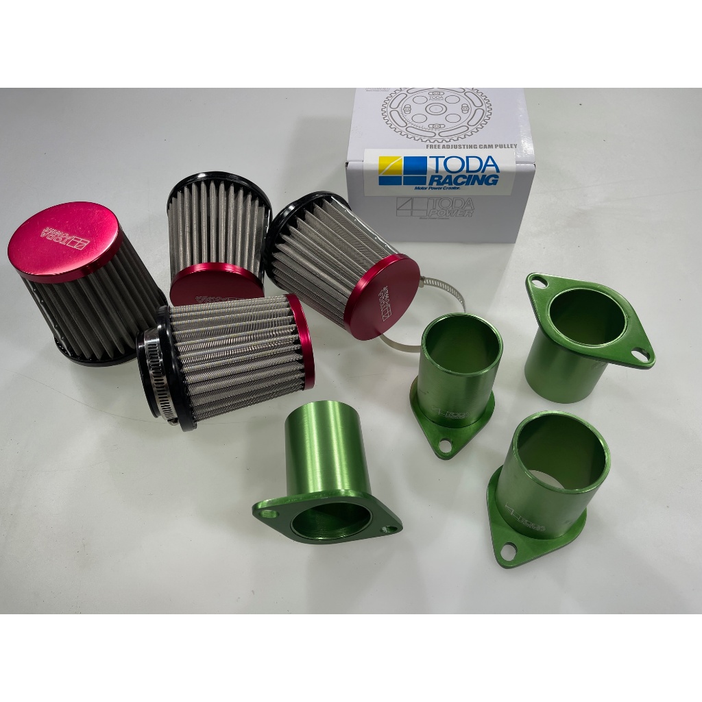 TODA TROMPET 4THROTTLE TOYOTA 20V SILVERTOP BLACKTOP 70MM WITH FILTER ...