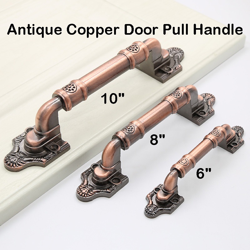 Antique Copper European Style Furniture Door Pull Handle 6" - 10" AC ...