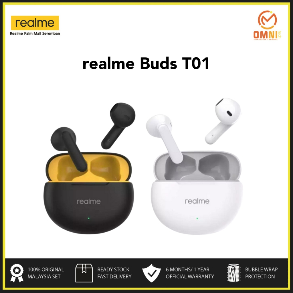 Ready Stock realme Buds T01 (REALME MALAYSIA) | Shopee Malaysia