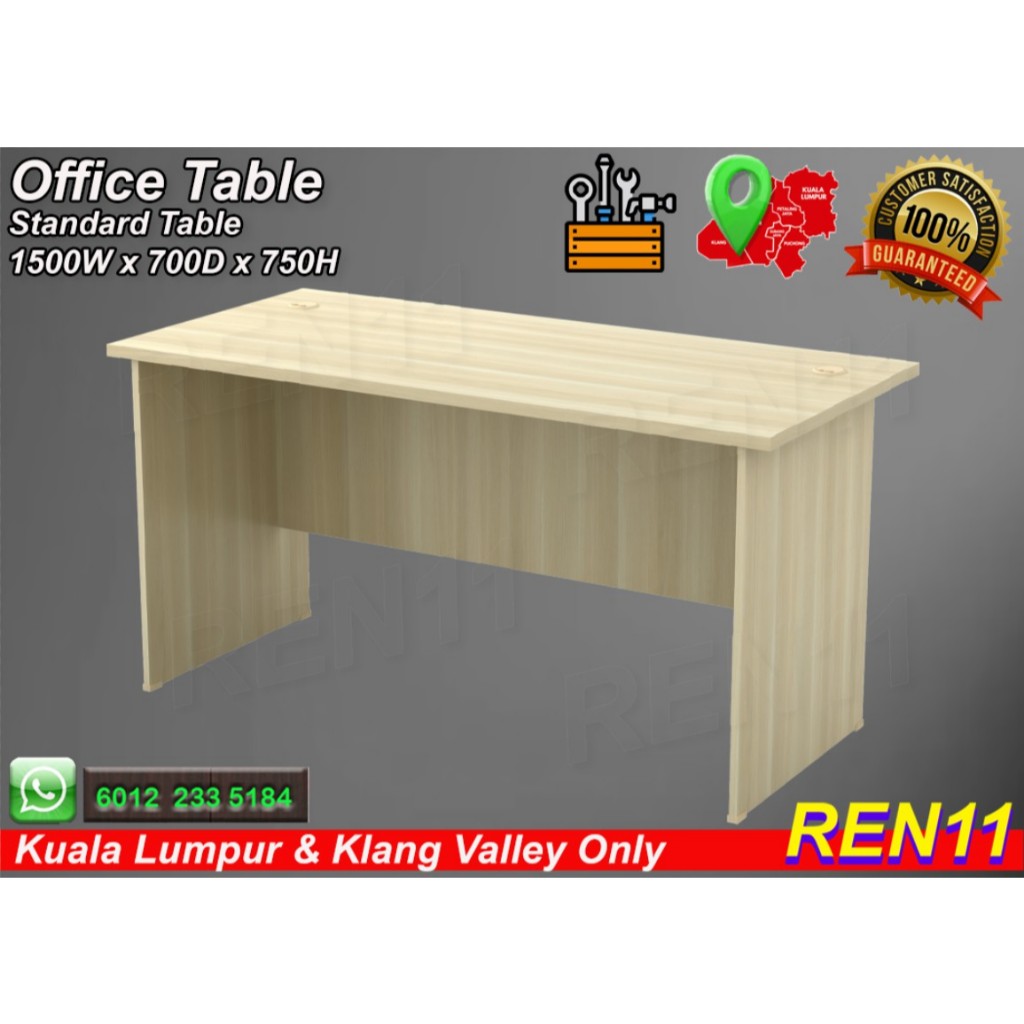 Office Table - Standard Table - 1200/1500/1800W x 700D x 750H | Shopee ...