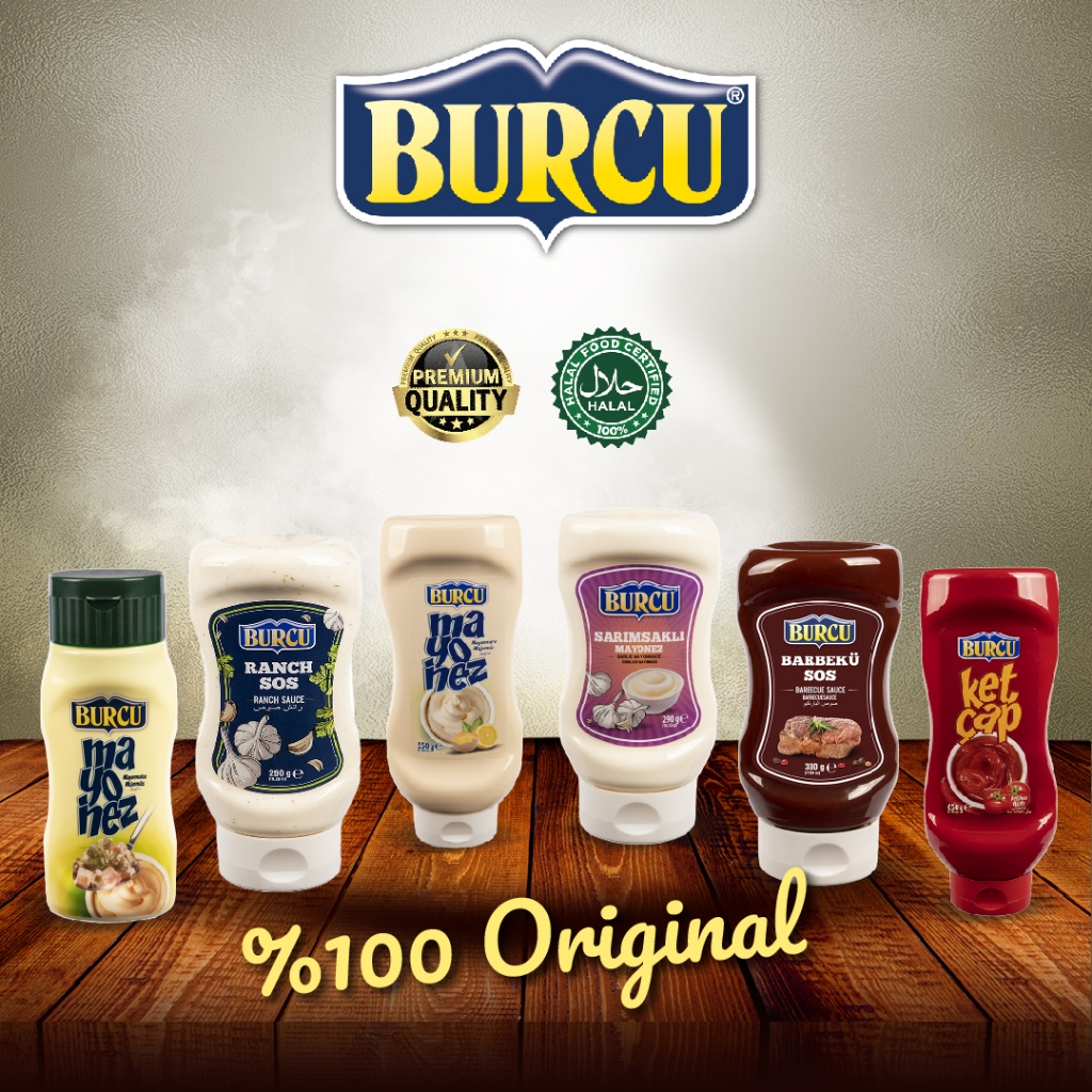 Burcu Garlic Mayonnaise/ Mayonnaise/ Ranch Sauce/ BBQ Sauce/ Ketchup ...