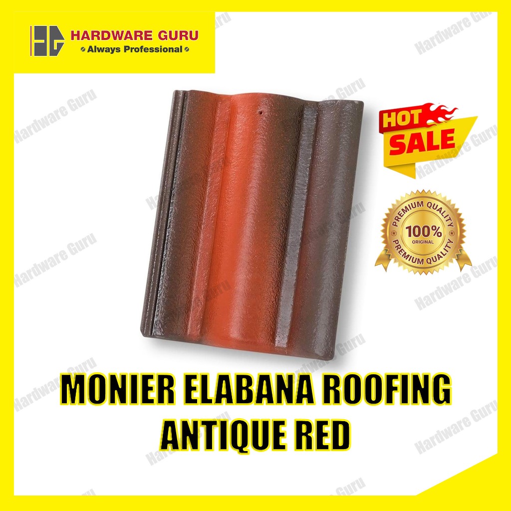 MONIER ELABANA ROOFING ROOF TILES ANTIQUE RED 屋瓦 GENTING TILE ATAP ...