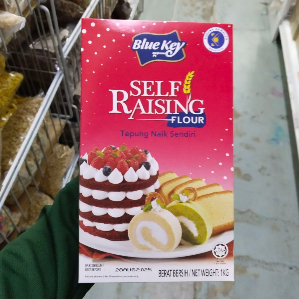 BLUE KEY SELF RAISING FLOUR 1KG | Shopee Malaysia