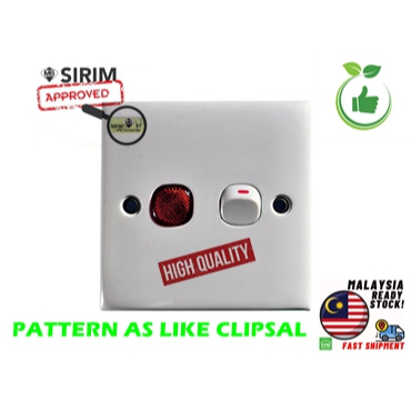 SIRIM 20A Double Pole Switches C/W Neon Water Heater Switch Sirim ...