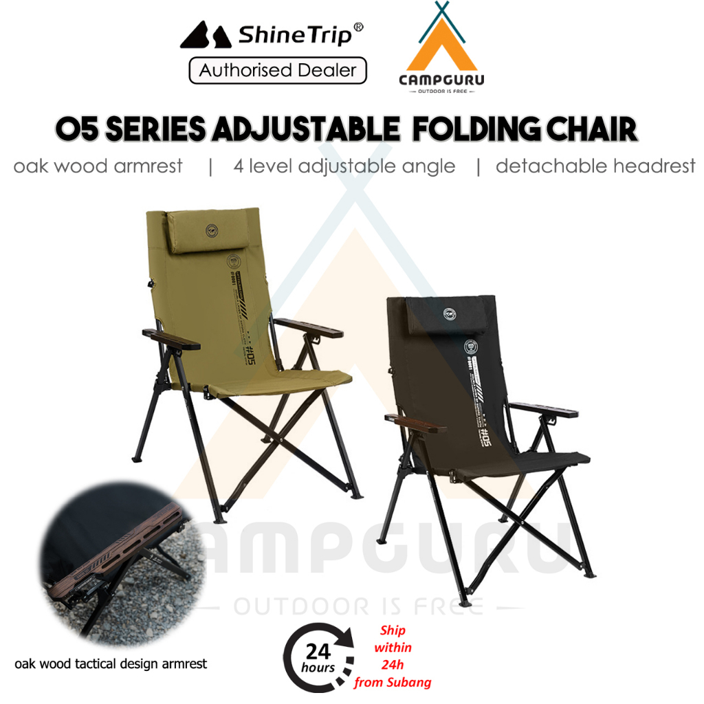 ShineTrip 05 Series Adjustable Angle Folding High Back Chair Moon Chair ...