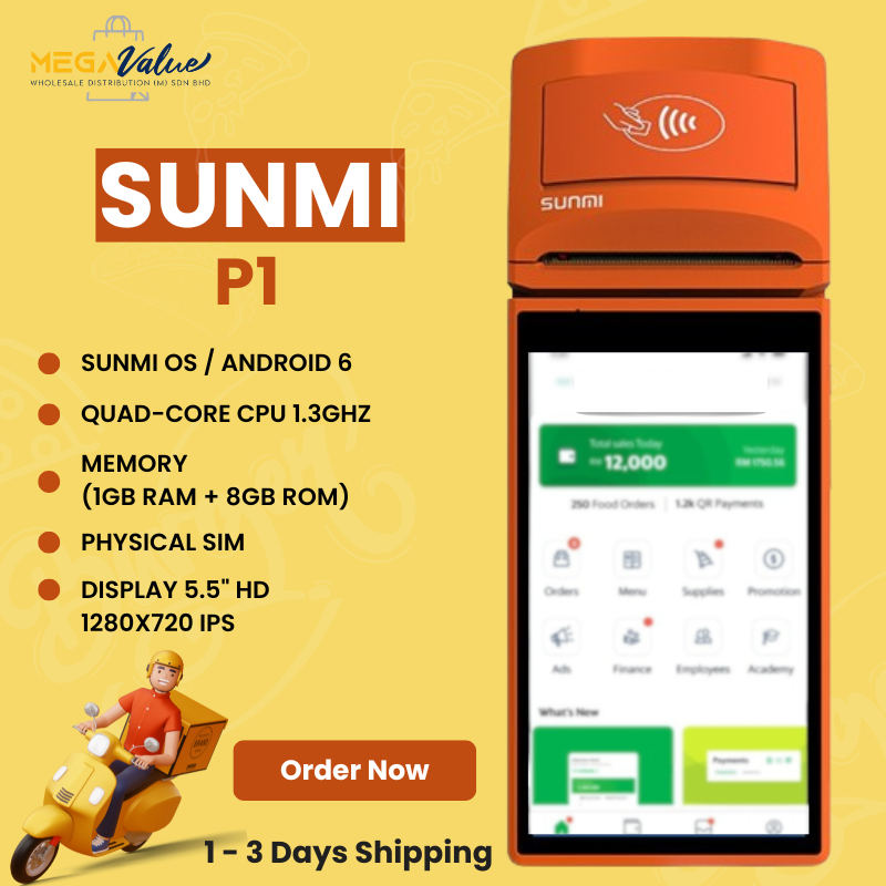 New Sunmi P1 Handheld PDA Bluetooth Thermal Receipt Printer for ...