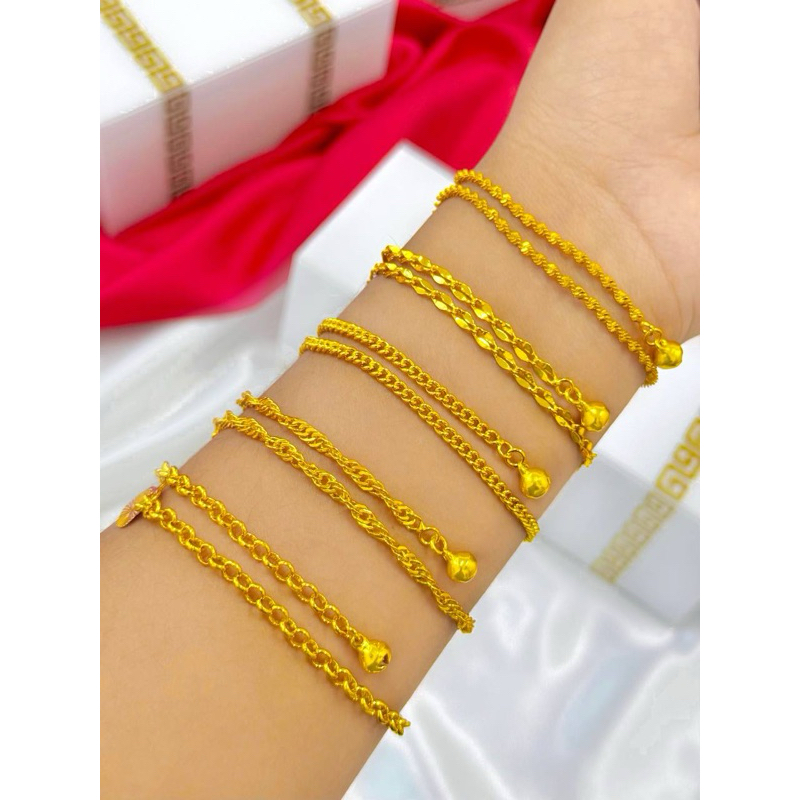 emas titanium gelang kaki kegunaan harian | Shopee Malaysia