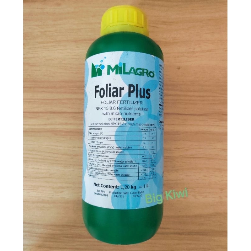 Alba Milagro Foliar Plus 1L - foliar fertilizer solution NPK 15:8:6 ...