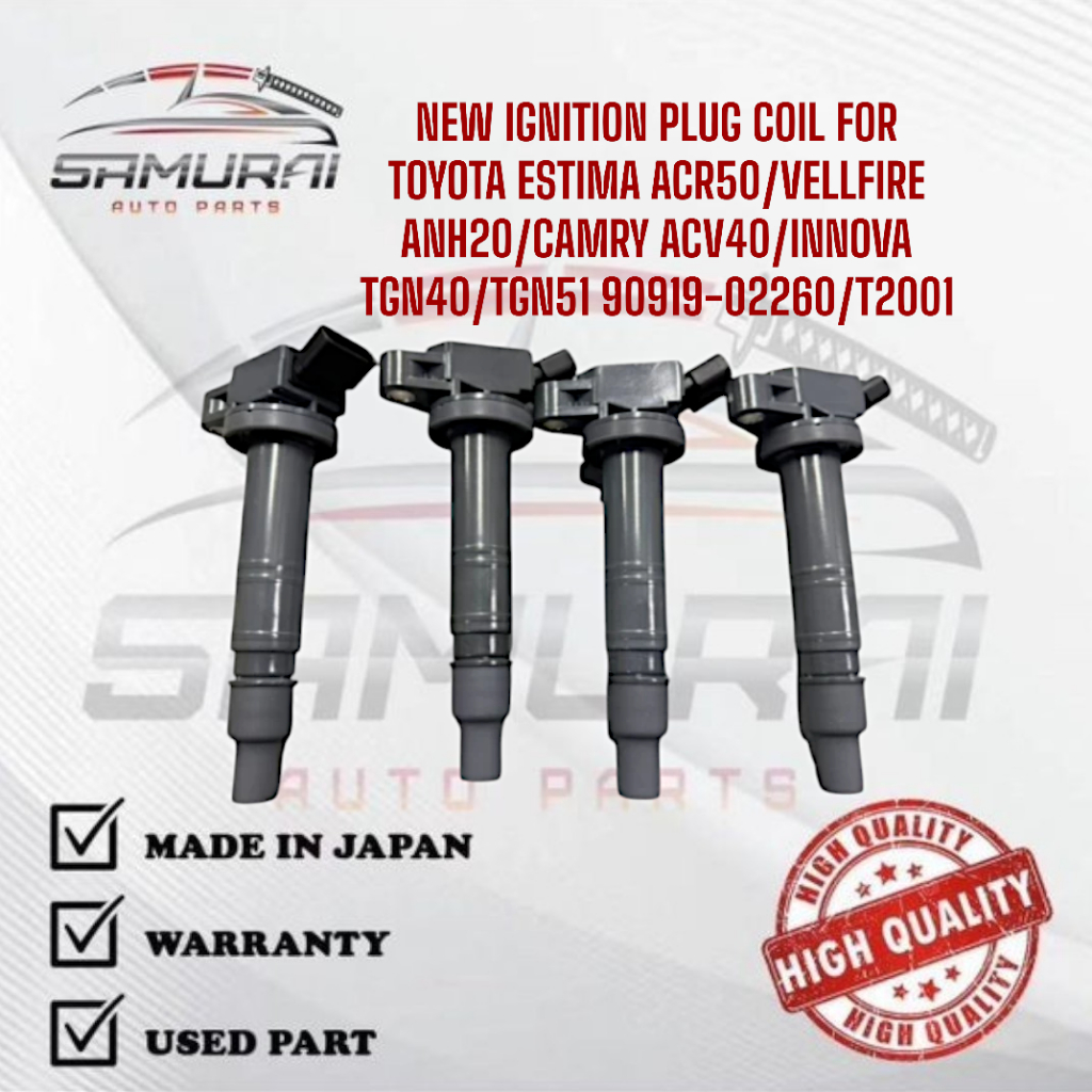 Brand New IGNITION COIL-TOYOTA IGNITION PLUG COIL ESTIMA ACR50/VELLFIRE ...