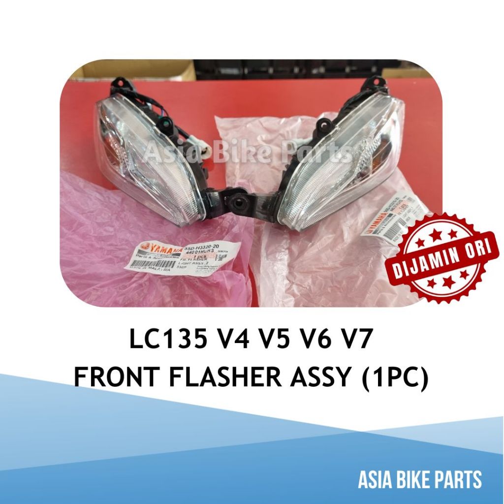 Yamaha Original LC135 V4 V5 V6 V7 Front Flasher Assy / Signal Depan - 55D-H3310-20 / 55D-H3320 ...