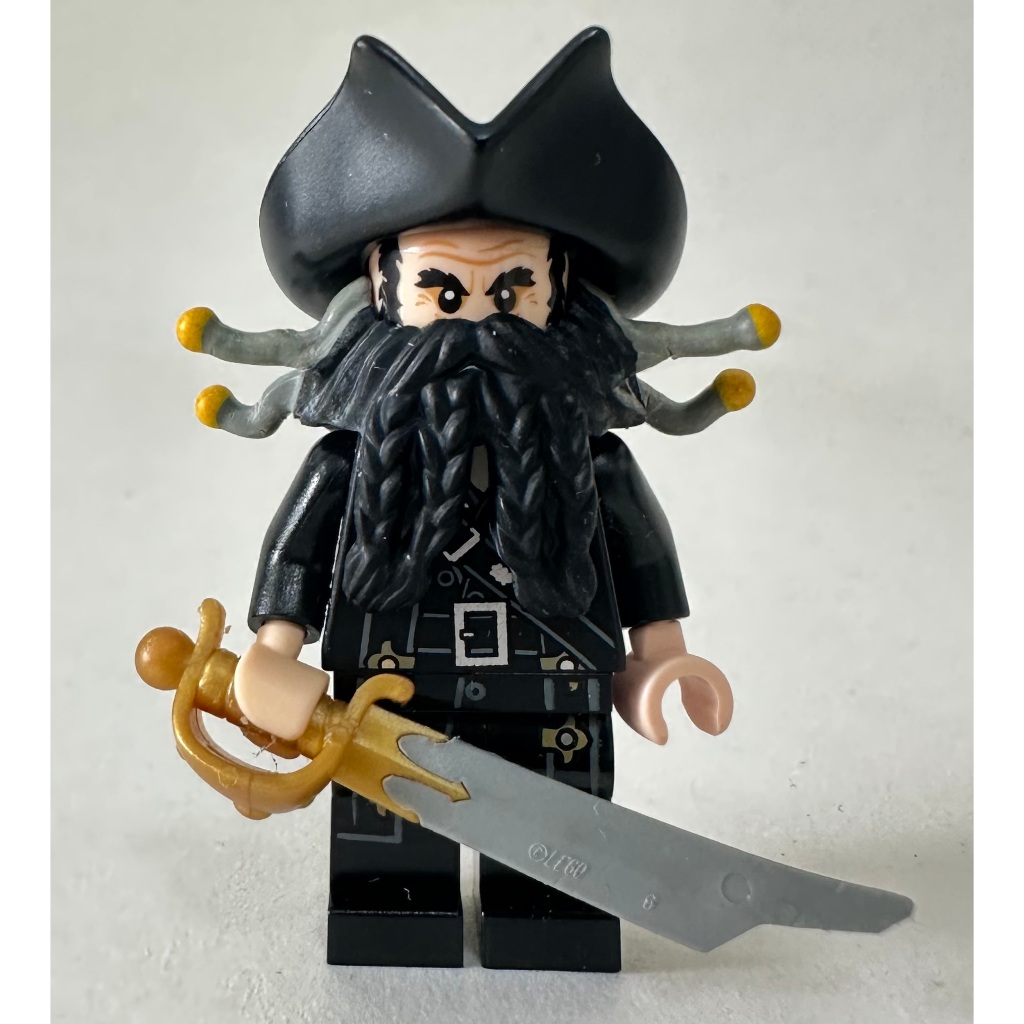 poc007 Lego Pirates of the Caribbean 4192 4195 - Blackbeard Minifigure ...