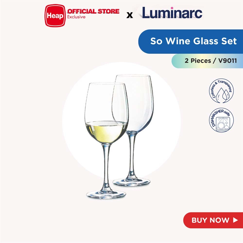 Luminarc 2Pcs So Wine Glass Set - (350ML) [Model: V9011] - Tableware ...