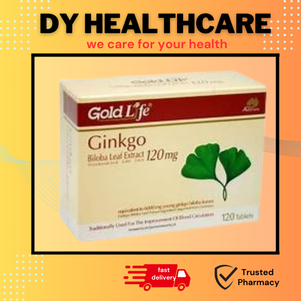 Gold Life Ginkgo Biloba Leaf Extract 120mg 30s (3 Strips) / 120s (Box ...