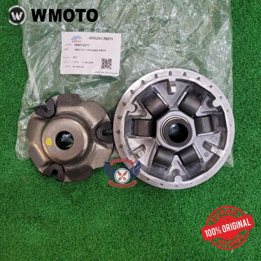 WMOTO RT3 / RT3 S Original Movable Drive Face Set Driven Pulley Assy ...