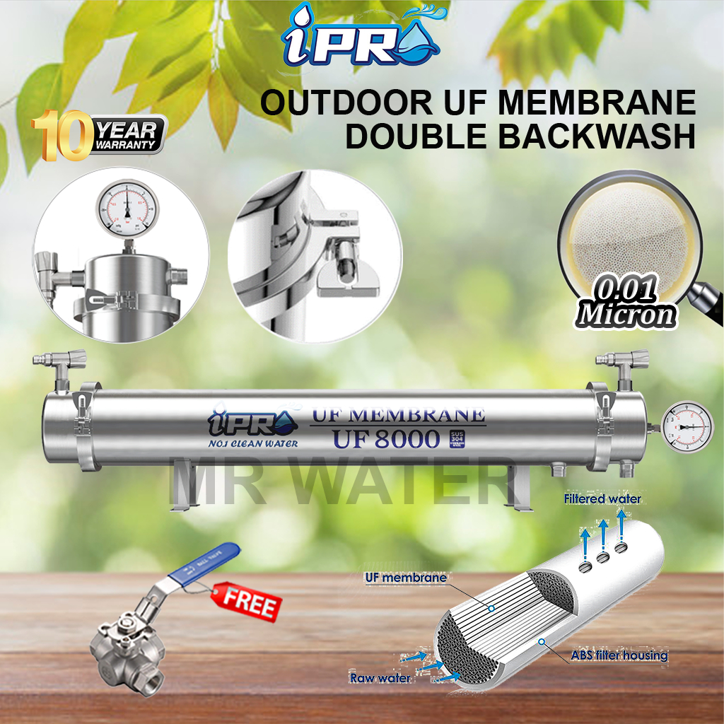 IPRO SUS304 Outdoor Ultrafiltration UF Membrane 0.01 Micron Double ...