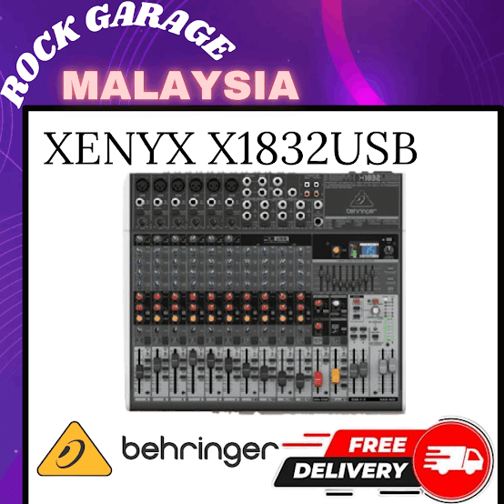 Behringer XENYX X1832USB 14-channel Mixer with USB and Effects ...