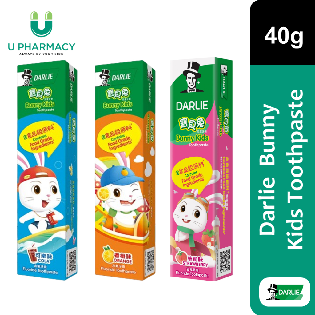 (U Pharmacy) Darlie Bunny Kids Flavoured Toothpaste (Cola / Orange ...