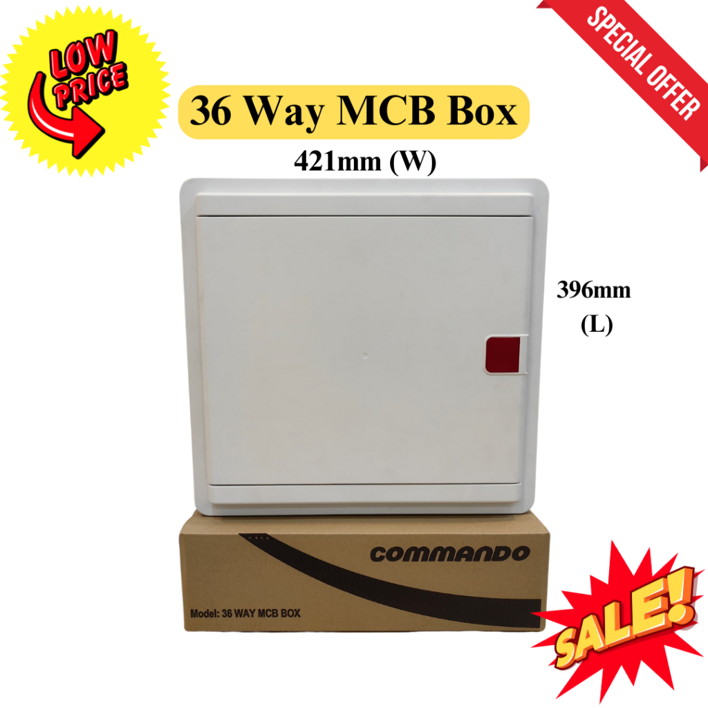 36Way PVC Kotak DB 2 Baris / MCB Distribution Box / Kotak DB [PROMOSI ...