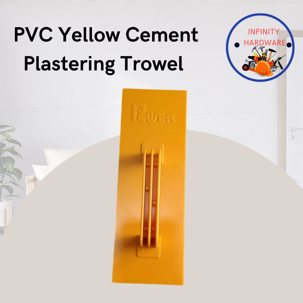 [4" x 12"] PVC Yellow Cement Plastering Trowel / Setrika Kurning ...