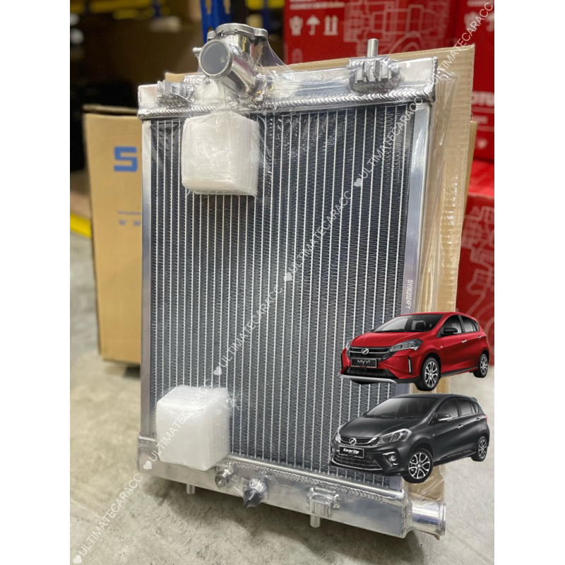 SYNERGY FULL ALUMINIUM RADIATOR PERODUA BEZZA1.3 AT / PERODUA MYVI GEN3 ...