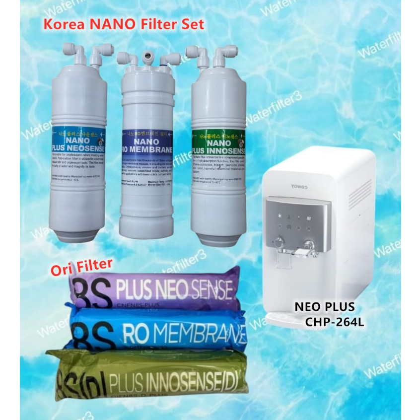 Coway 8s Ori Filter & 8 OEM Korea NANO Ro Filter For Neo Plus CHP-264L ...