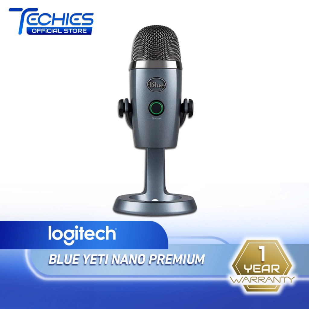 BLUE YETI NANO PREMIUM ( LOGITECH ) Dual-Pattern USB Microphone with ...