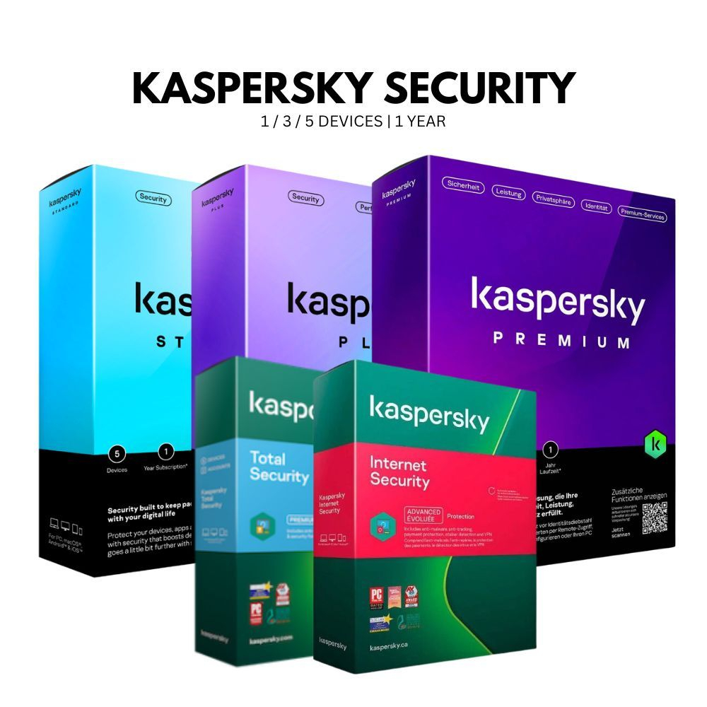 Kaspersky Standard/Kaspersky Plus Anti Virus 2023 Security Software 1 ...