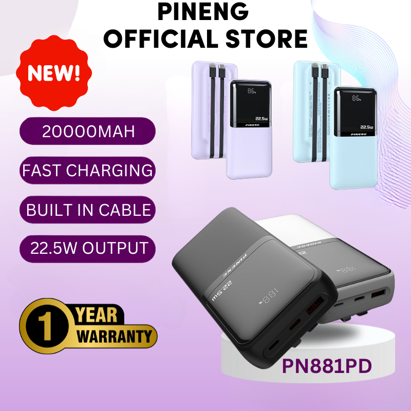Pineng PN-881 Type C Input Output PD + QC 3.0 With Built In Output ...