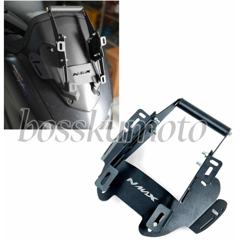NMAX V1 V2 WINDSHIELD BRACKET GPS BRACKET BUILD IN CROSS BAR | Shopee ...