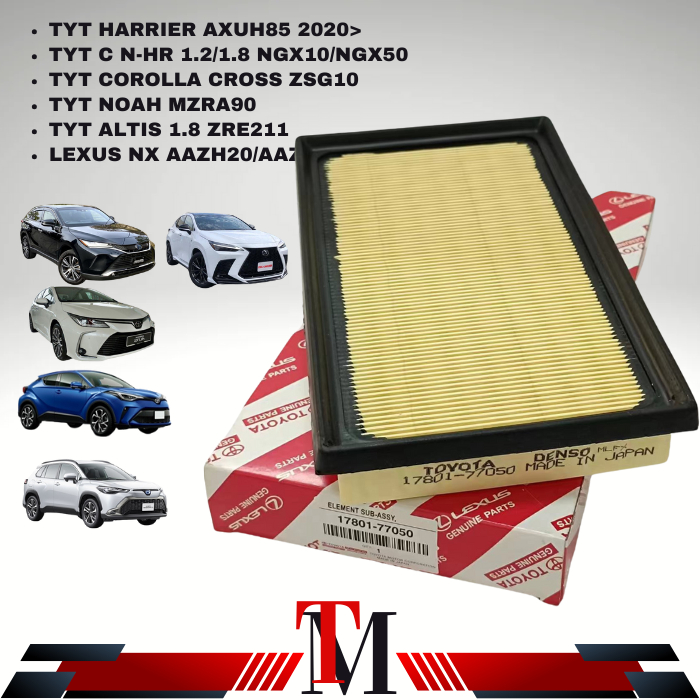 ENGINE AIR FILTER TOYOTA HARRIER, C-HR CHR, COROLLA CROSS, NOAH, ALTIS ...