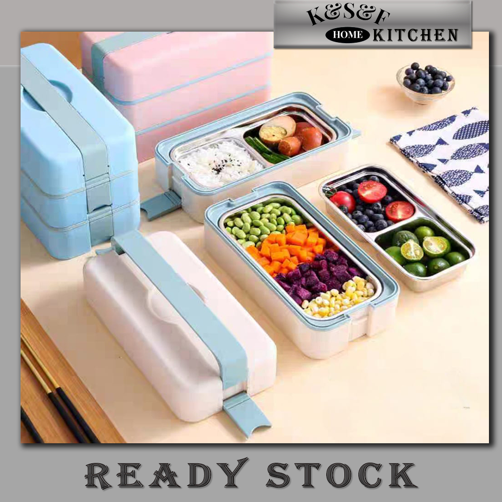 Japanese Style Stainless Steel Lunch Box Multi-Layer Insulation ...