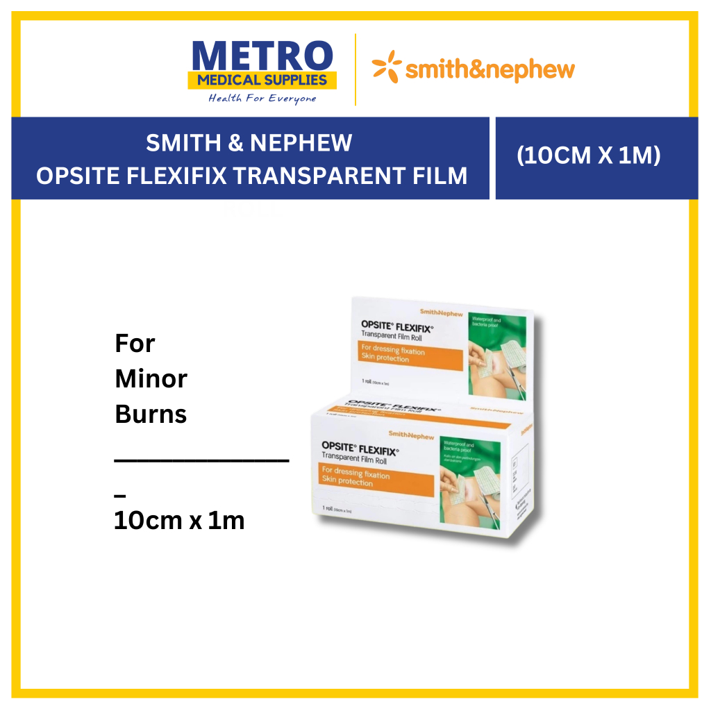 Smith & Nephew Opsite Flexifix Transparent Film Roll (10cm x 1m ...