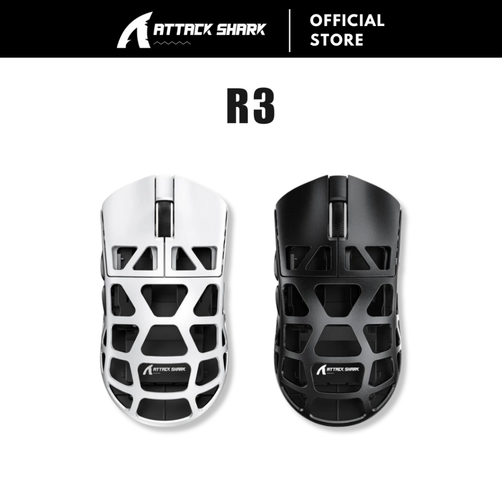 ATTACK SHARK R3 Wireless Gaming Mouse 3 Modes Connection Magnesium ...