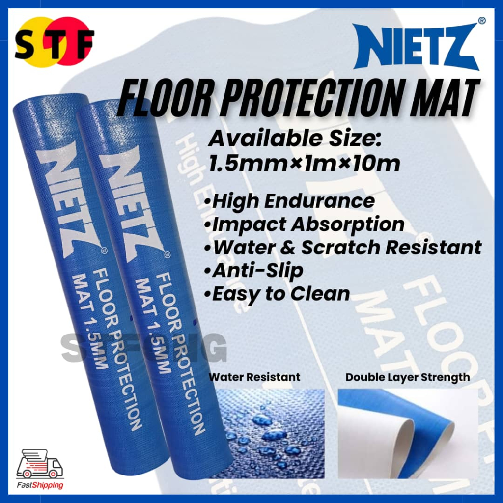 NIETZ 1.5mm Floorgard Mat Underlay for Interlocking Flooring SPC ...