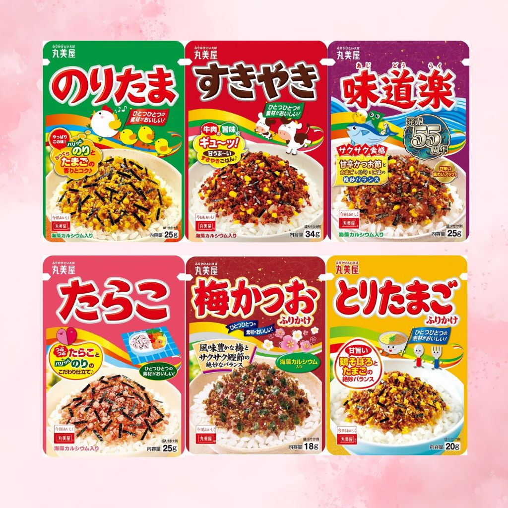 Marumiya Furikake Rice Seasoning Noritama/Honkatsuo/Tarako/Nori/Ajido ...