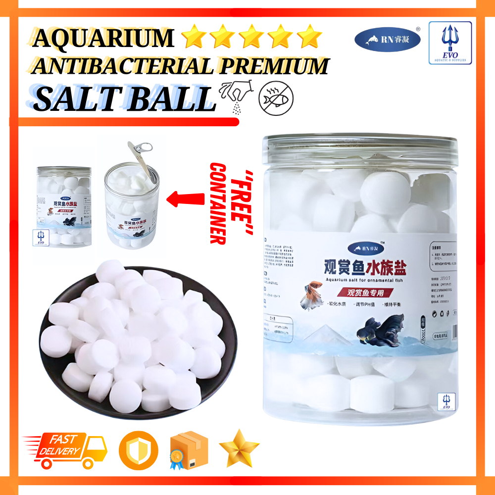 🔥READY STOCK🔥 RN Aquarium Salt Ball Antibacterial Salt Ball Fish Tank ...