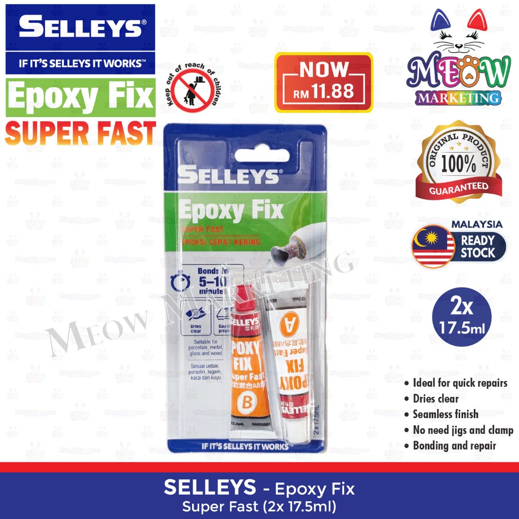 Selleys Epoxy Fix Super Fast 35ml (A+B) | Shopee Malaysia
