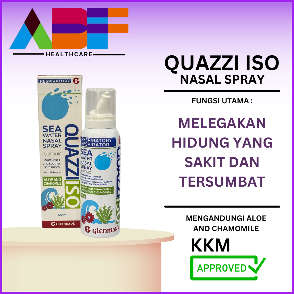 QUAZZI ISO SEA WATER NASAL SPRAY 100ml | Shopee Malaysia