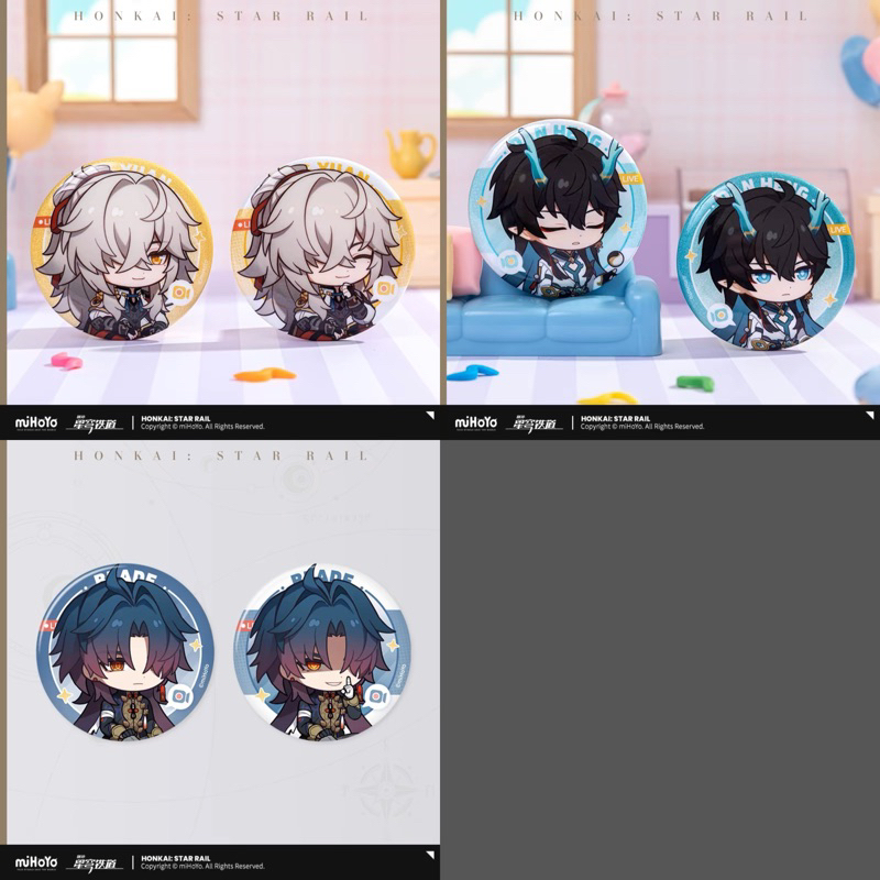 [Official merch] Honkai: Star Rail Owlbert’s Reception Room Series Tinplate Badge Set 叽米的会客室系列 ...