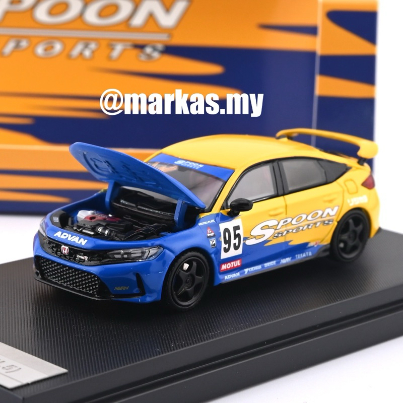 (NOT SEALED FOC PROTECTOR) MOTORHELIX 1/64 HONDA CIVIC TYPE R FL5 SPOON ...