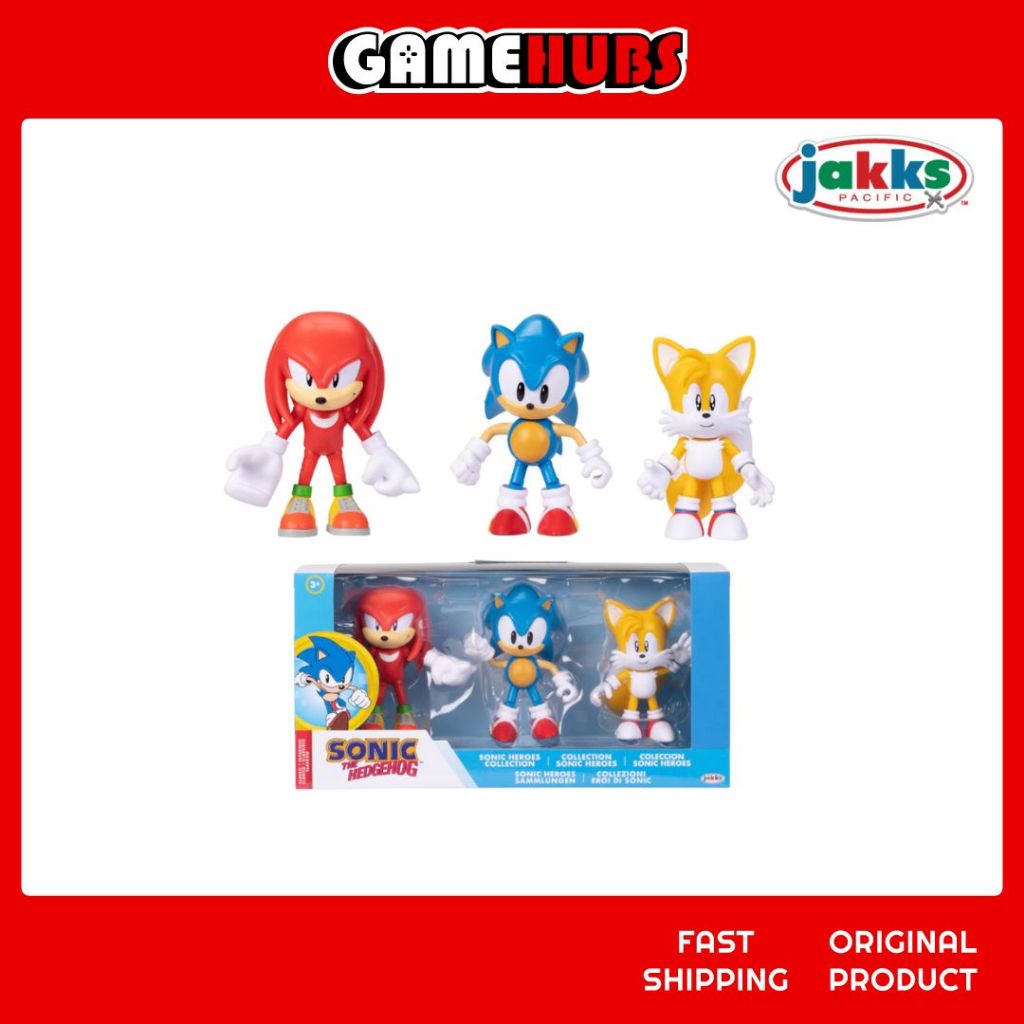 Sega 4 Inch Sonic Heroes Collection 3-Pack - Sonic the Hedgehog by ...