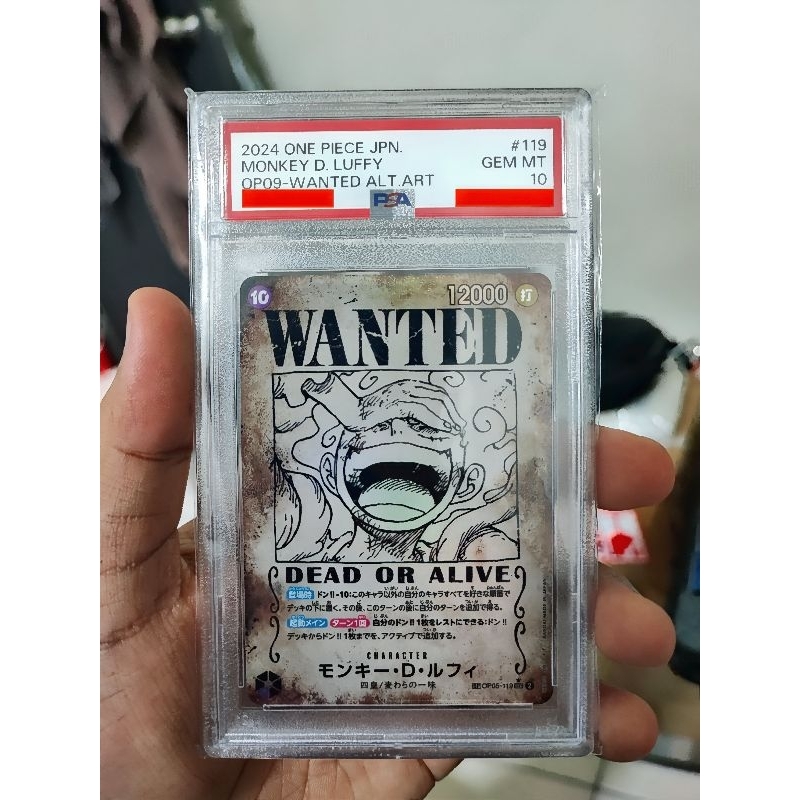PSA10 SP Wanted Monkey.D.Luffy | OP05-119 | Special Parallel | Shopee ...