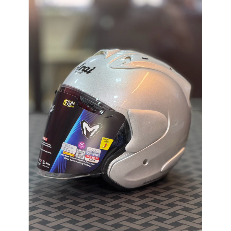 HELMET ARAI RAM3 SILVER PREMIUM | Shopee Malaysia