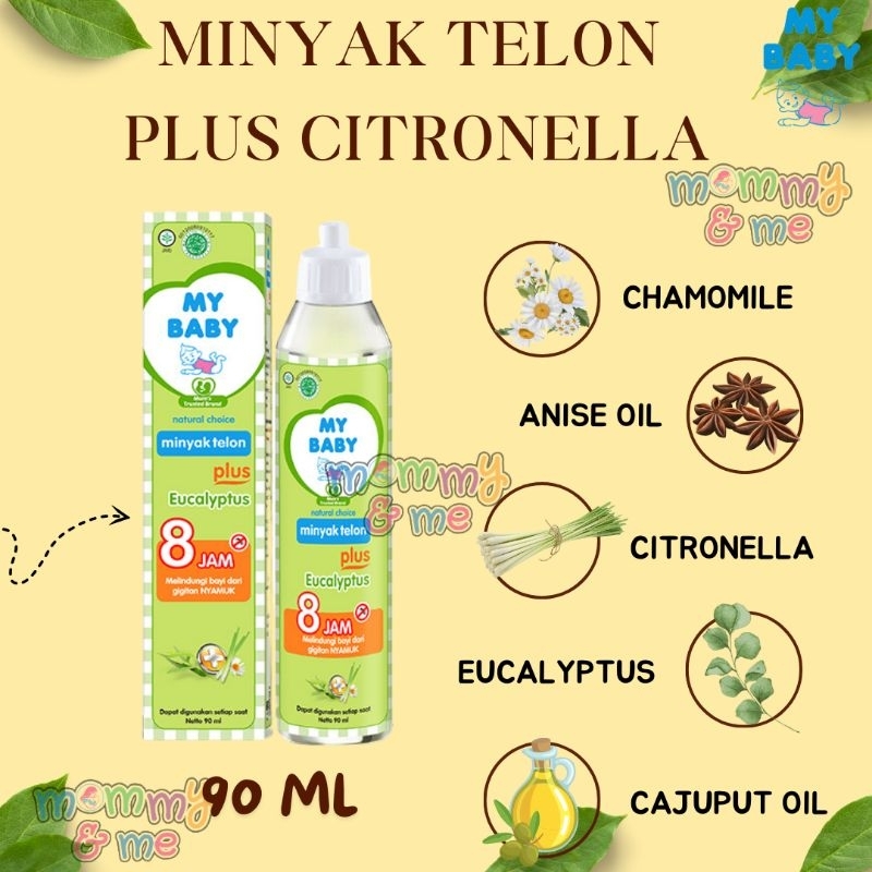 [MY BABY] Minyak Telon Plus Citronella | Serai Wangi 60ml / 90ml ...