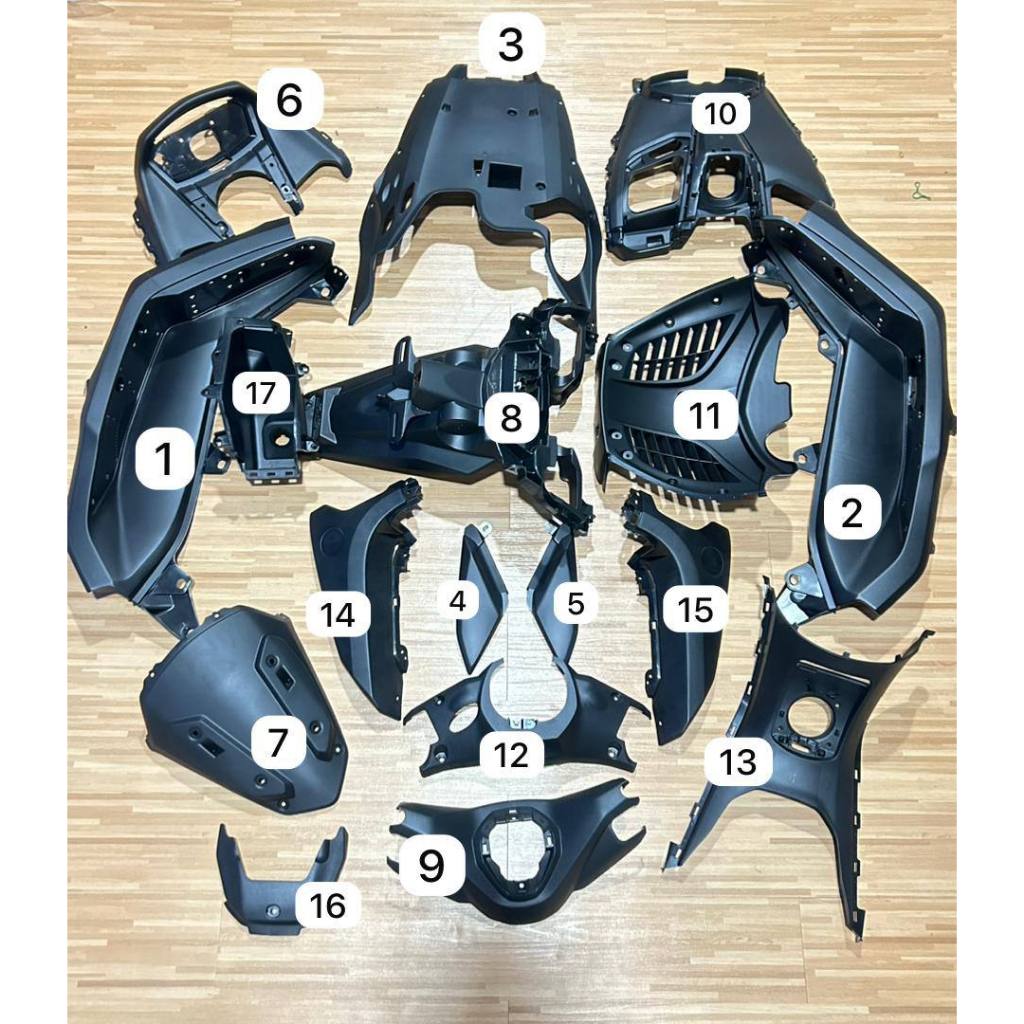 B6H-F8400-00 ORIGINAL YAMAHA NMAX V2 FULL SET INNER BLACK INNER 17 PCS ...
