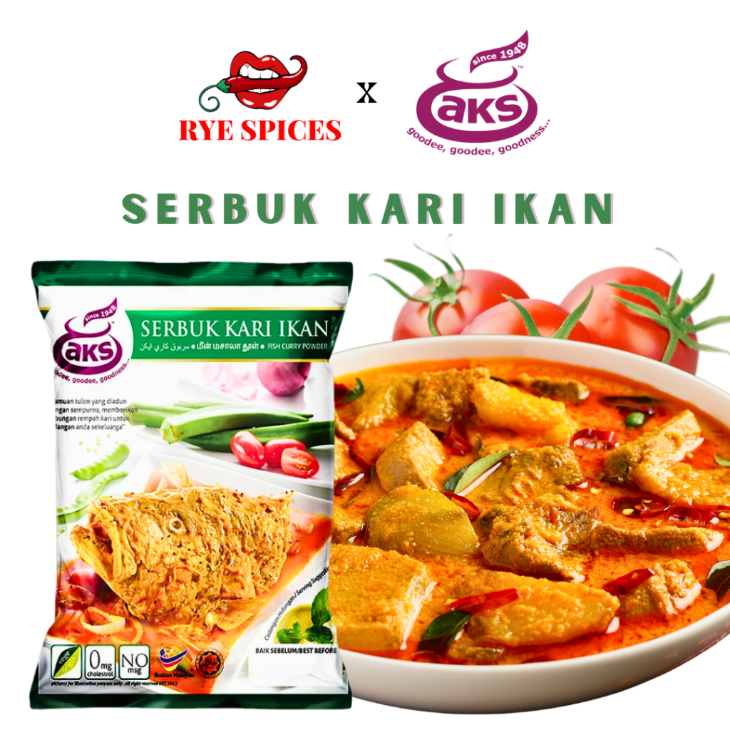 AKS Serbuk Kari Ikan/AKS Fish Curry Powder 250g Halal | Shopee Malaysia