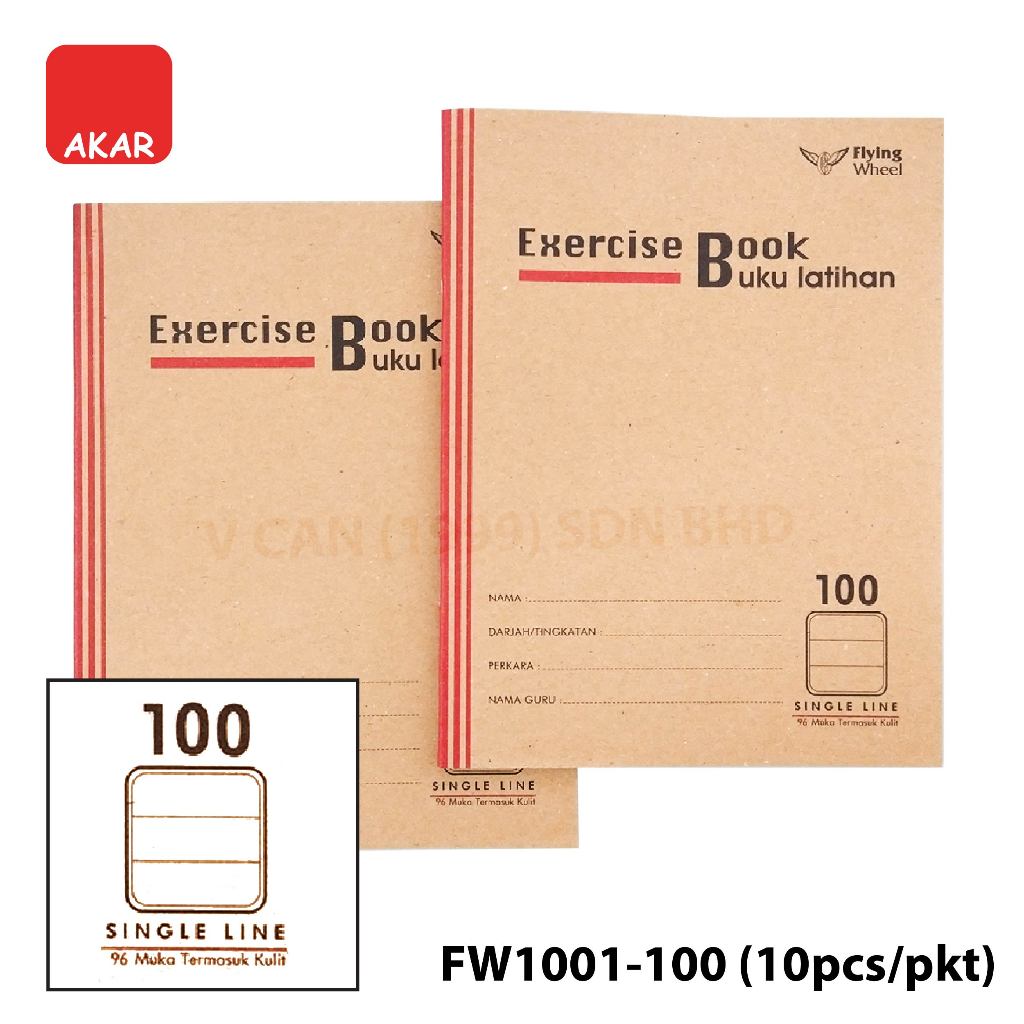(10pcs/Set) Flying Wheel F5 Size Exercise Book / Single Line / Medium ...