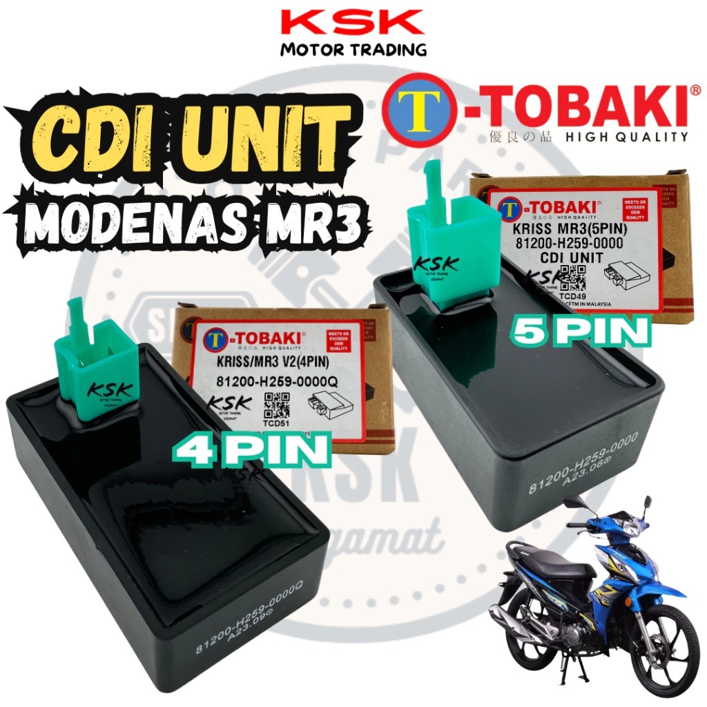 MODENAS MR3 CDI UNIT 0 UNITS UNIT KRISS EURO 3 110 4PIN 5PIN 4WIRE ...