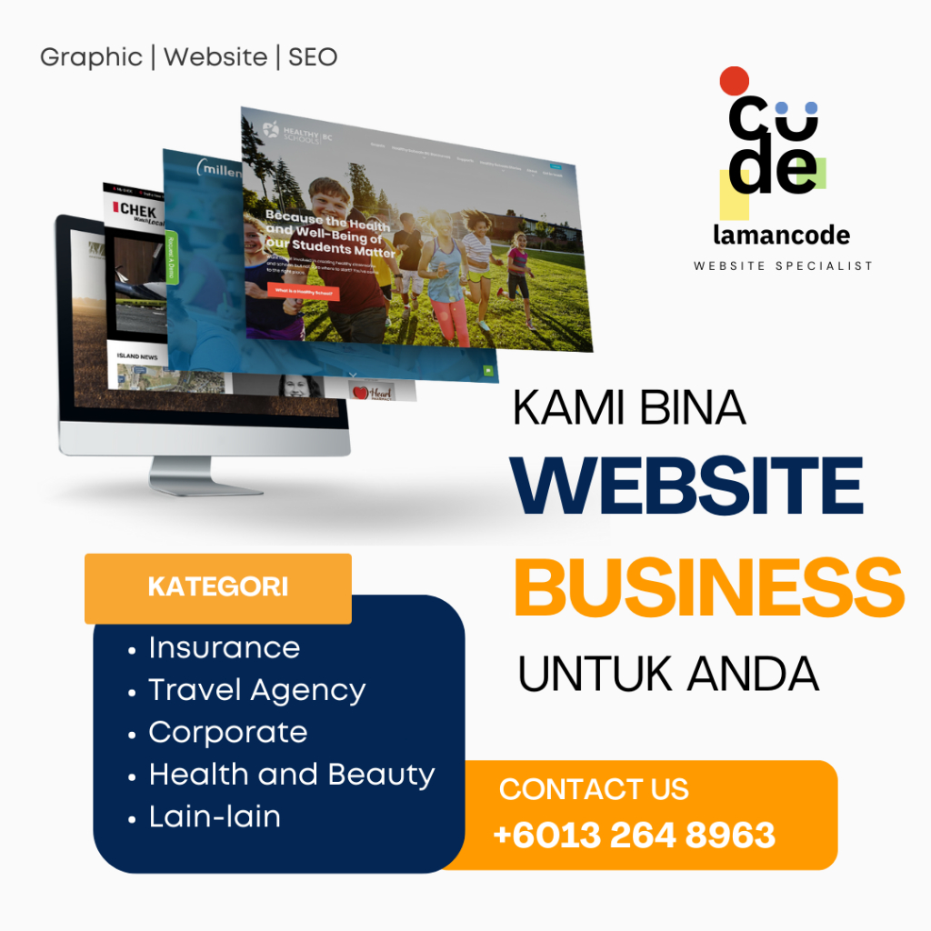 Bina Website Cepat & Berkualiti | Corporate, Landing Pages, Ecommerce ...