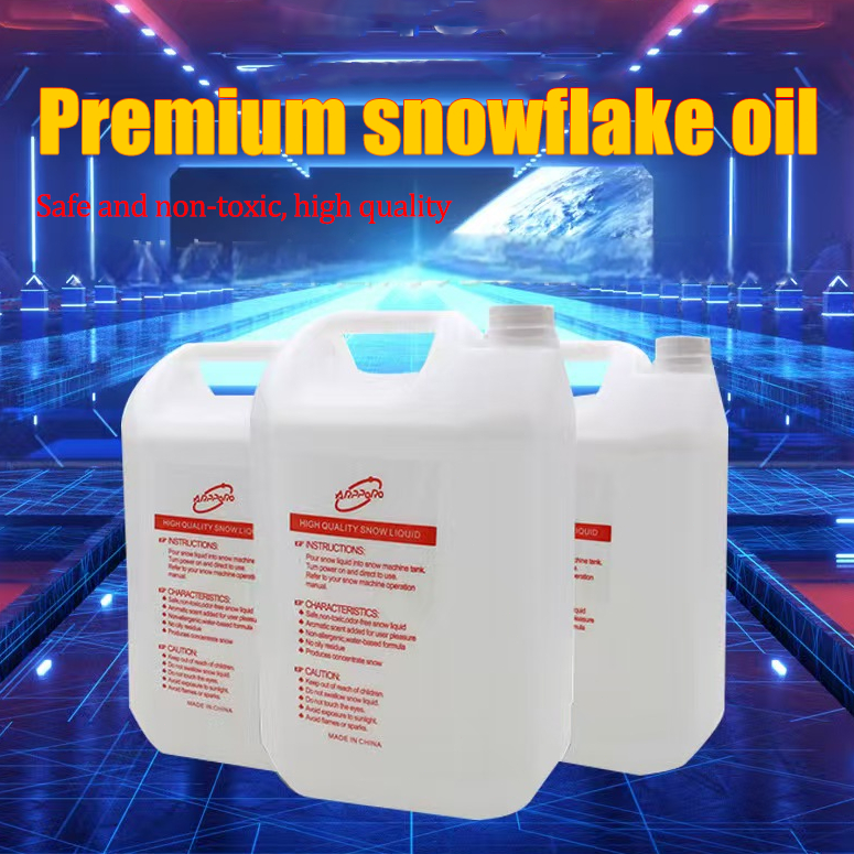 5L snowflake Liquid Snow machine Oil high purity Snow Maker Liquid Safe ...